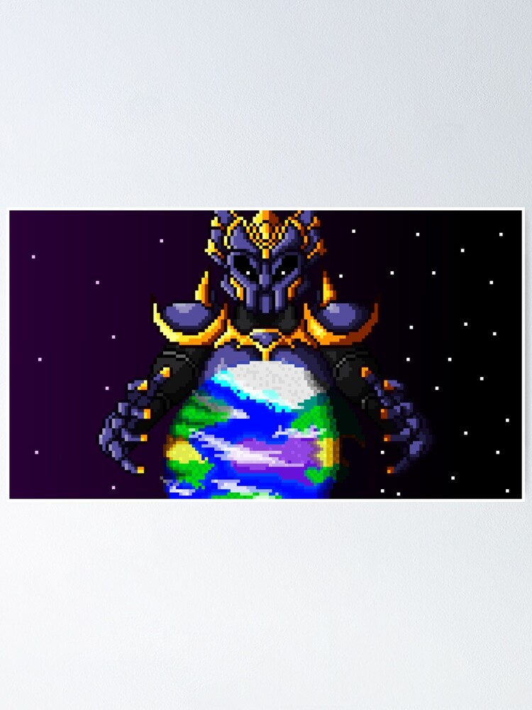 "Terraria "Red Oversees The World"" Poster for Sale by COLTcolossal ...