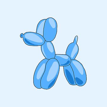 "Blue Preppy Balloon Dog" Sticker for Sale by brookiecookie37 | Redbubble