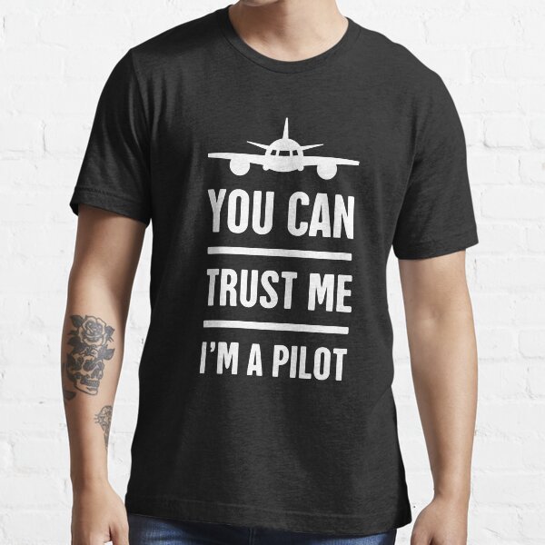 "Funny Airplane Pilot Design" T-shirt by ethandirks | Redbubble | pilot ...