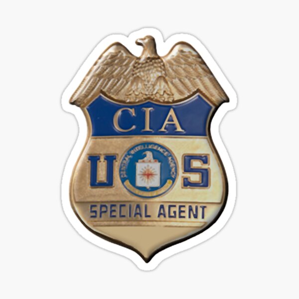 "CIA Special Agent" Sticker for Sale by StackItHighf | Redbubble