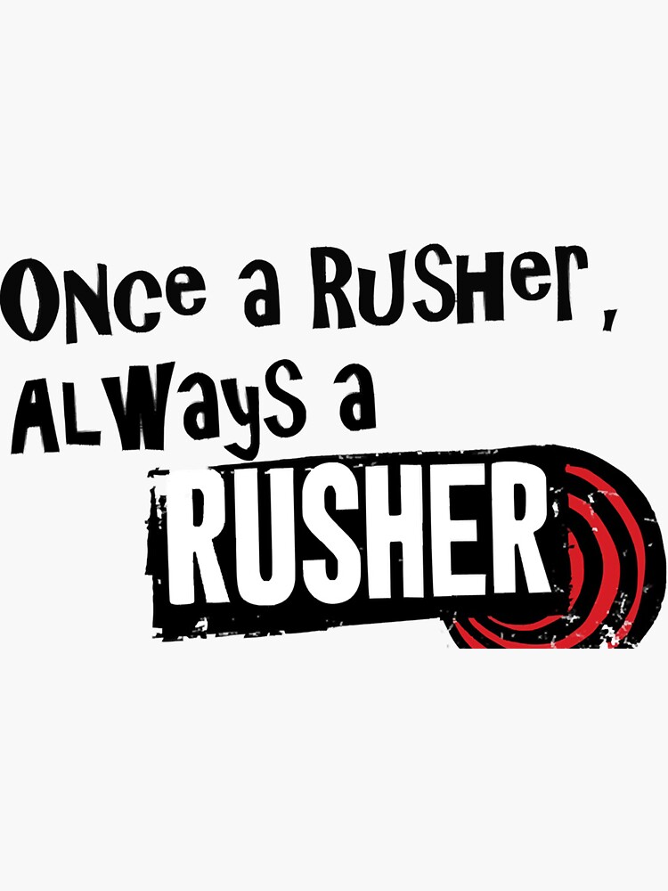 "big time rush once a rusher always a rusher." Sticker for Sale by ...