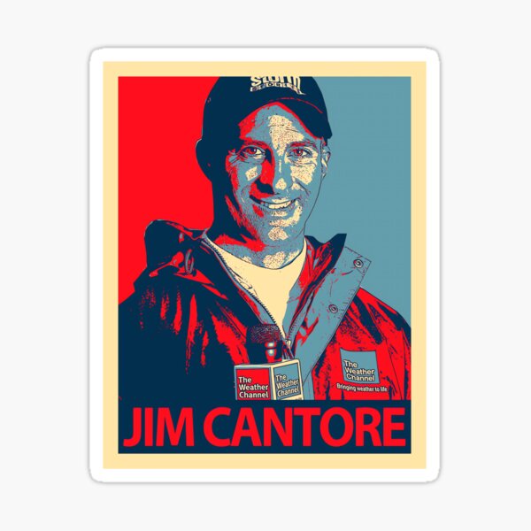"jim cantore The Weather Channel " Sticker for Sale by quenansamekw ...