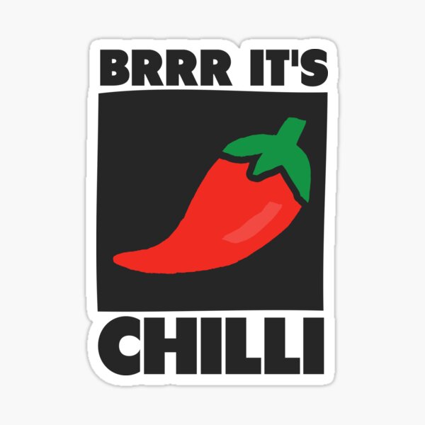 "Chilli" Sticker by RogueDroid | Redbubble
