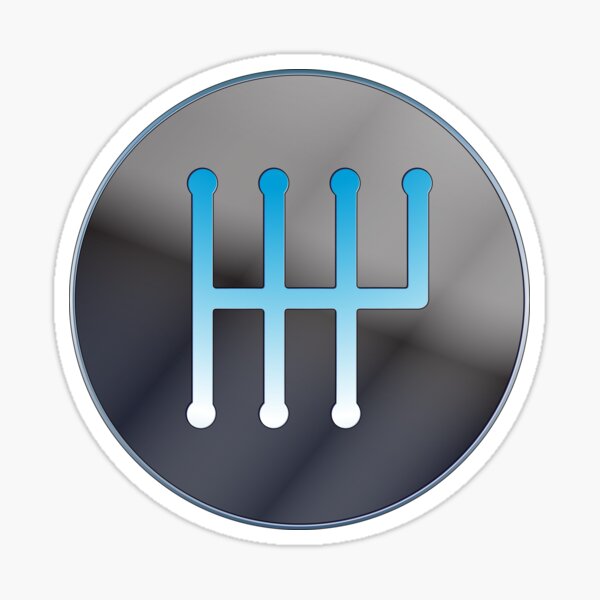 "Shift Pattern Six Speed - Clean Version" Sticker for Sale by ...