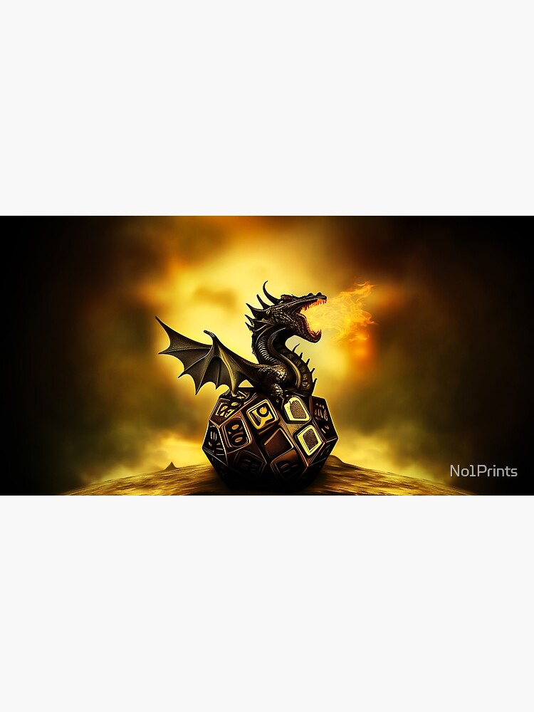 "MTG Playmat "Dragon Whelp" with a firebreathing Dragon hatching from a ...