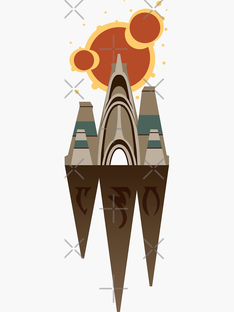 "ALMSIVI Temple" Sticker for Sale by SaurianDandy | Redbubble