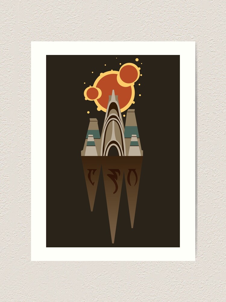 "ALMSIVI Temple" Art Print by SaurianDandy | Redbubble