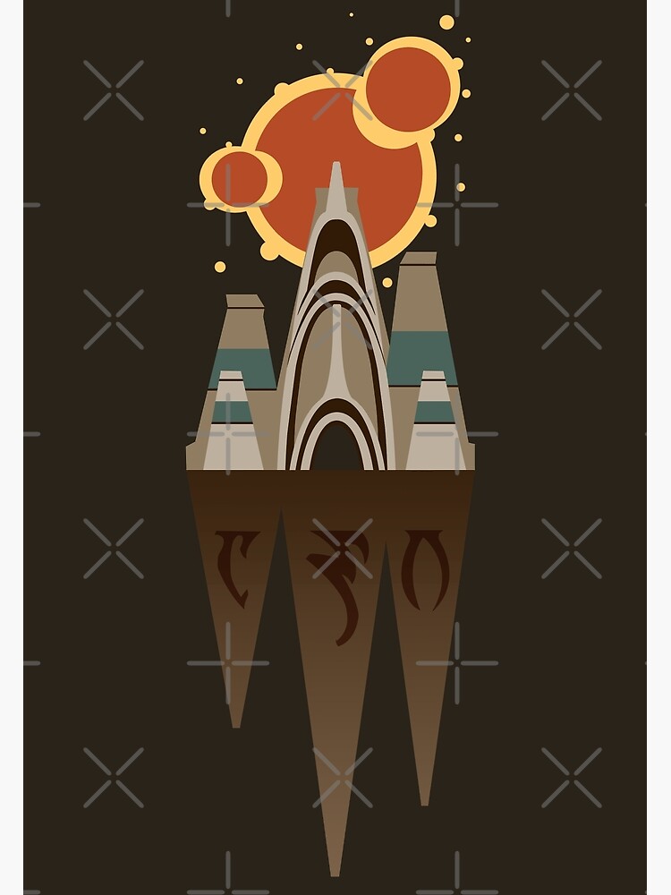 "ALMSIVI Temple" Art Print by SaurianDandy | Redbubble