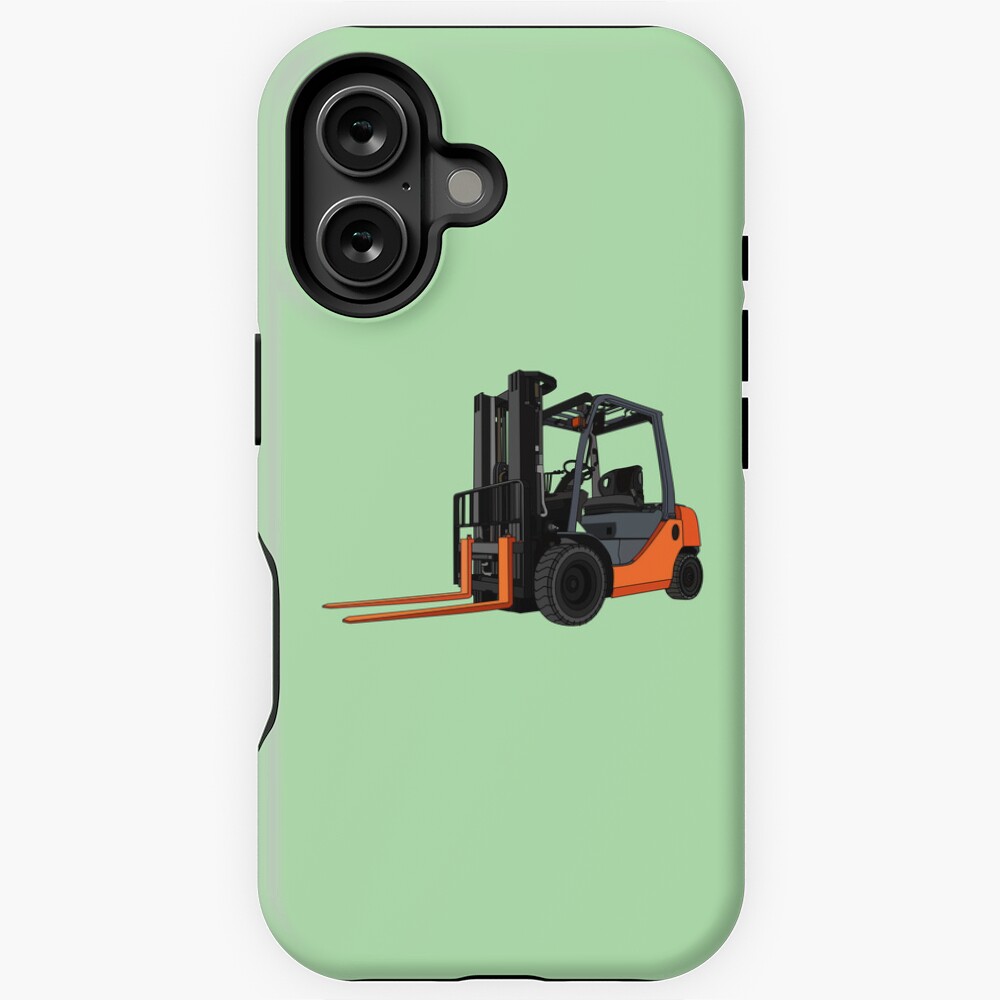 Forklift Cartoon Illustration Sticker For Sale By Misscartoon Redbubble