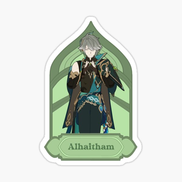 "Alhaitham Genshin impact" Sticker for Sale by SAN- | Redbubble