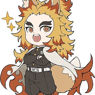"Cute Rengoku" Sticker for Sale by sadrimajoron | Redbubble