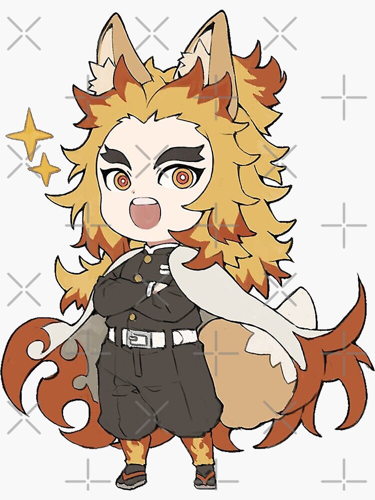 "Cute Rengoku" Sticker for Sale by sadrimajoron | Redbubble