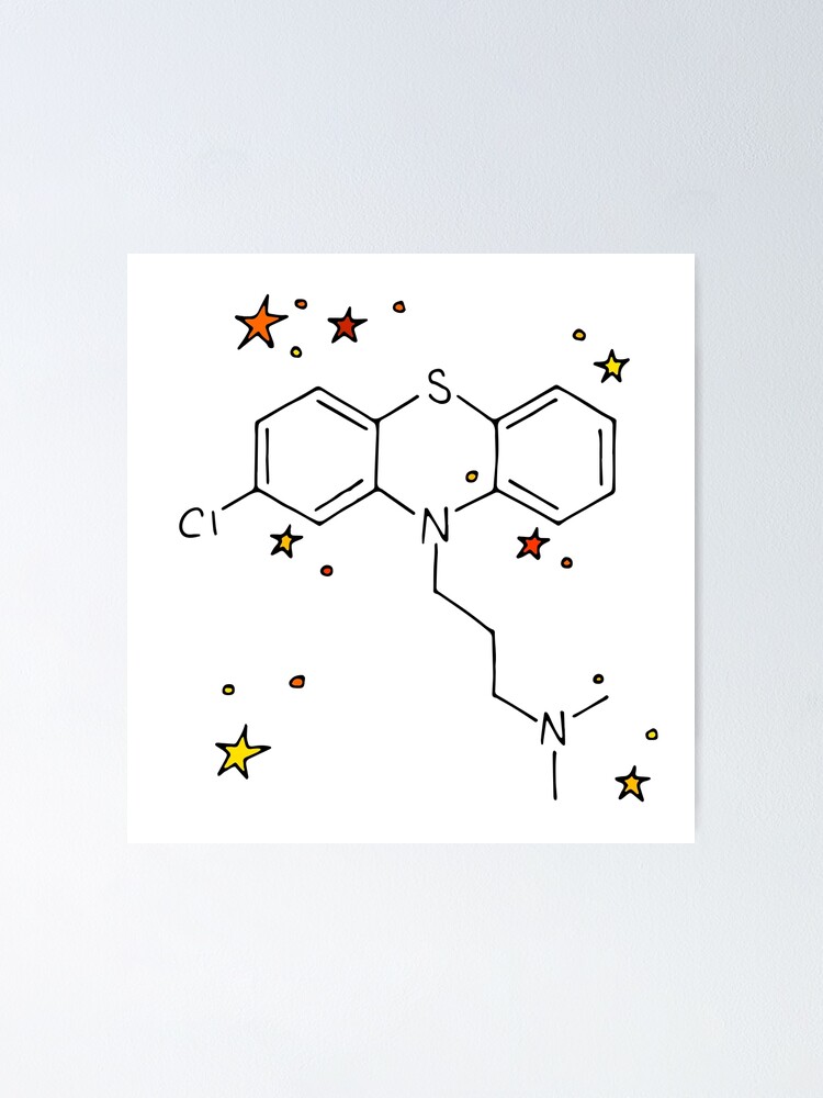 "Chlorpromazine (Largactil, Thorazine, Sonazine) structural formula ...