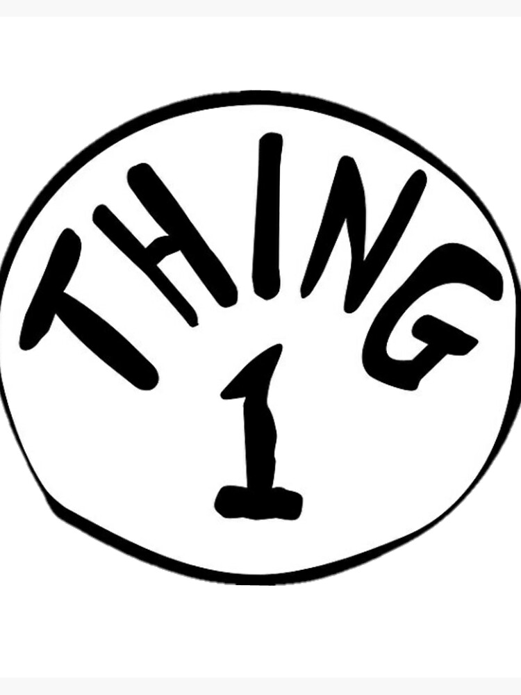 "Thing 1" Art Board Print for Sale by Natalia ⭐⭐⭐⭐⭐ | Redbubble