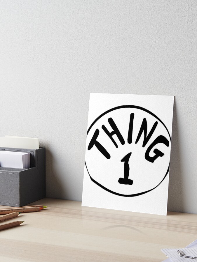 "Thing 1" Art Board Print for Sale by Natalia ⭐⭐⭐⭐⭐ | Redbubble
