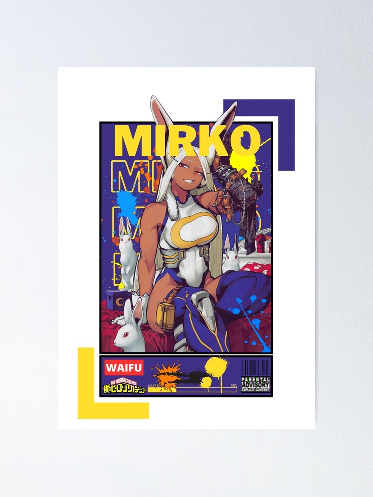 "Mirko (My Hero Academia)" Poster for Sale by Yumky1325 | Redbubble
