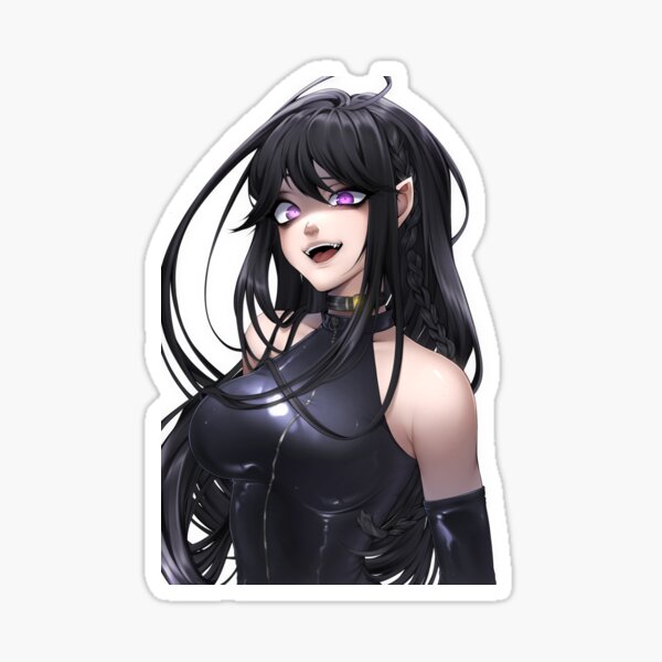 "Insane Anime Girl Lillian" Sticker for Sale by teyoid | Redbubble