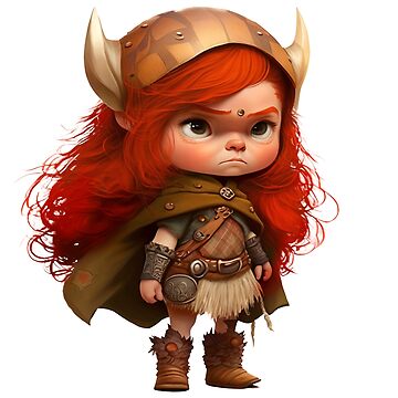"Red Hair Cute Chibi Girl" Sticker for Sale by addthana | Redbubble