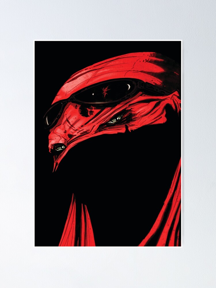 "Raphael TMNT Mask" Poster for Sale by ArtbyAlReid | Redbubble