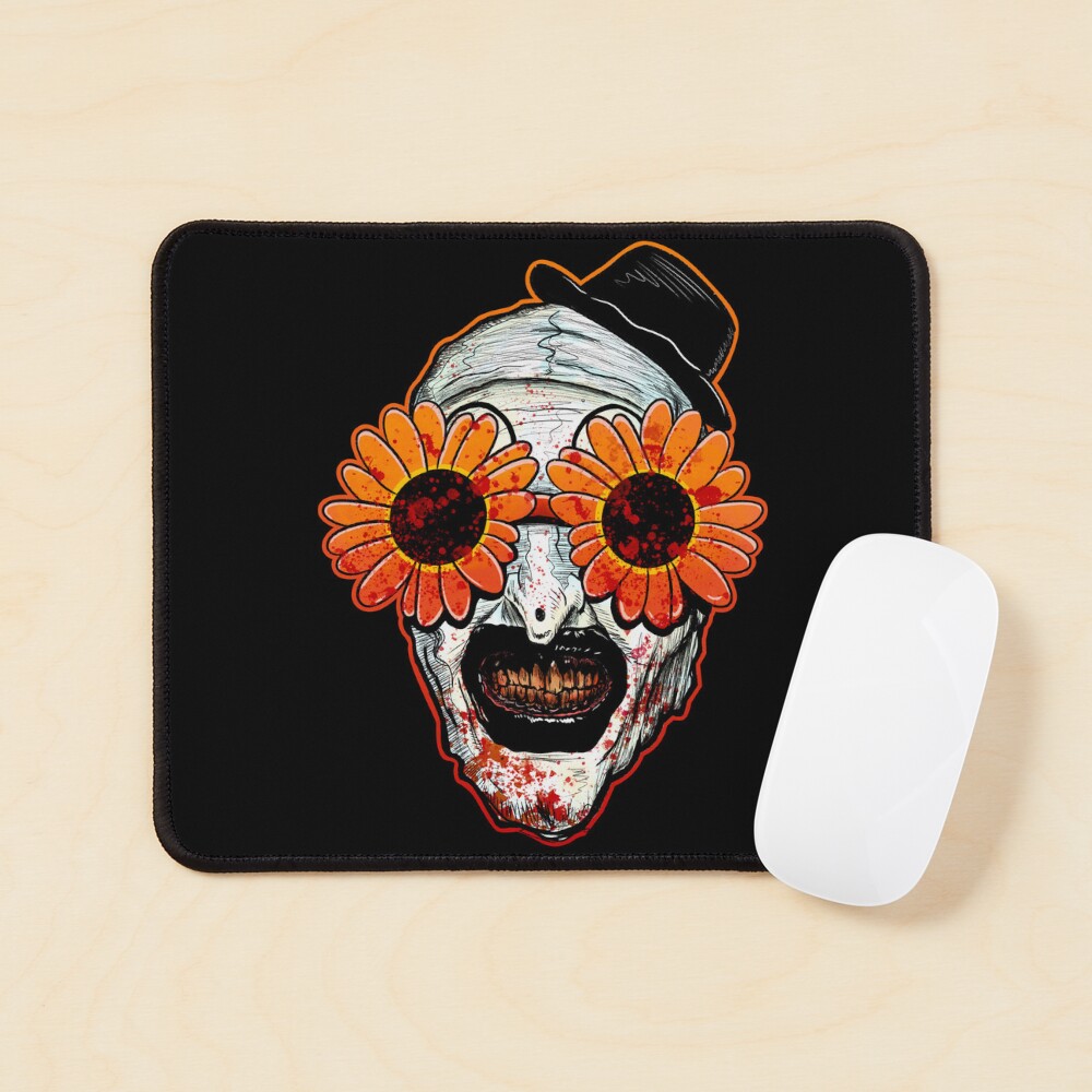 "Art The Clown Terrifier 2 Sunflower Sunglasses Horror" Sticker for ...