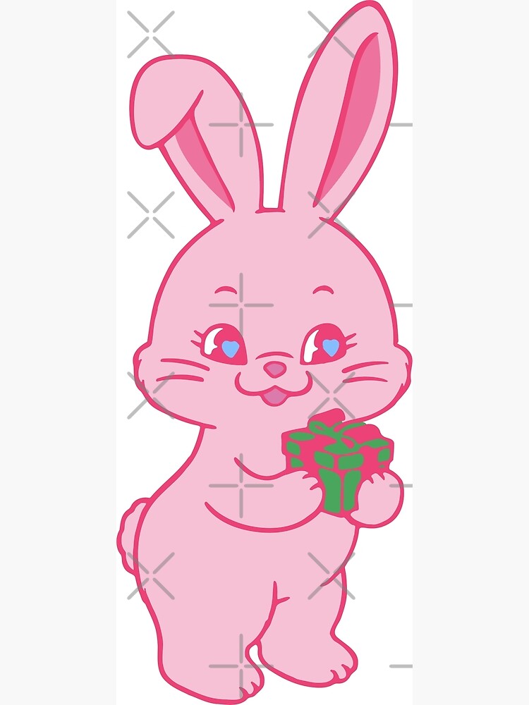 "NewJeans Winter Gift Bunny in Pink" Poster for Sale by clubtokki ...