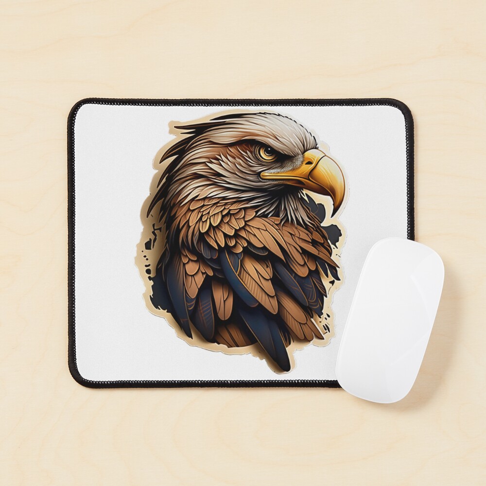 "Fierce Intense Bald Eagle" Sticker for Sale by TraditionalCA | Redbubble