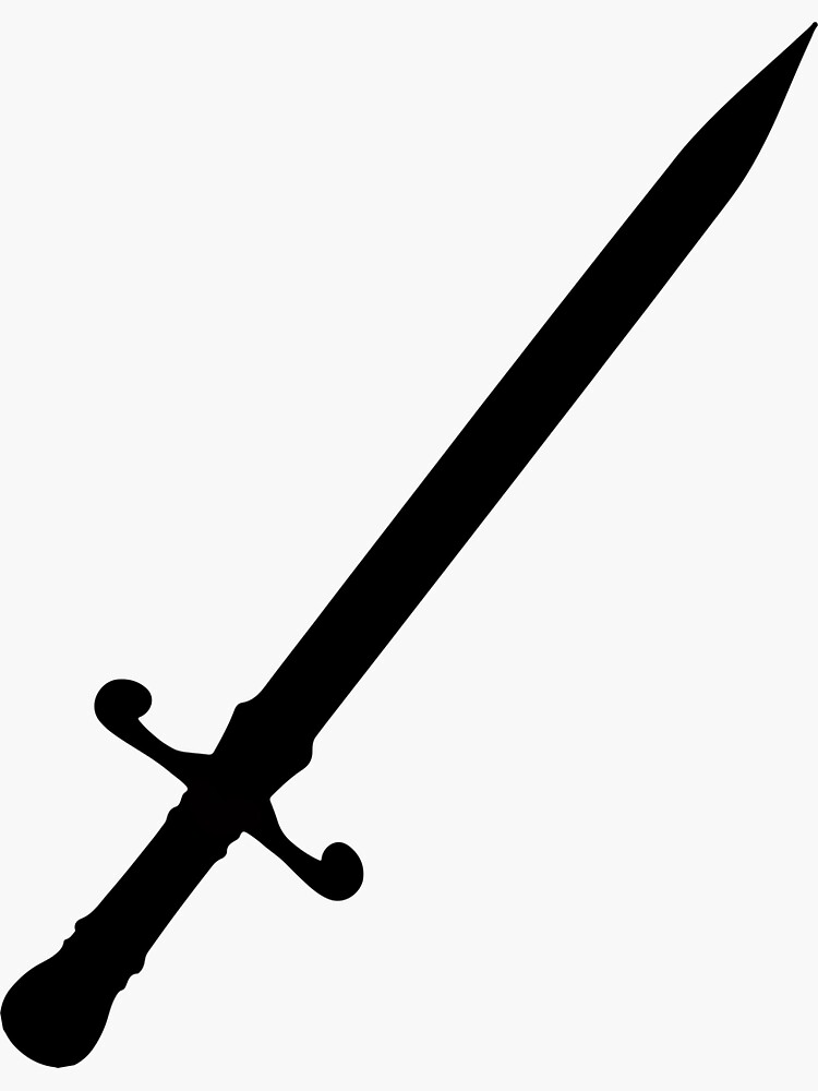 "Classic Medieval Sword Design " Sticker for Sale by UptownMatt91 ...