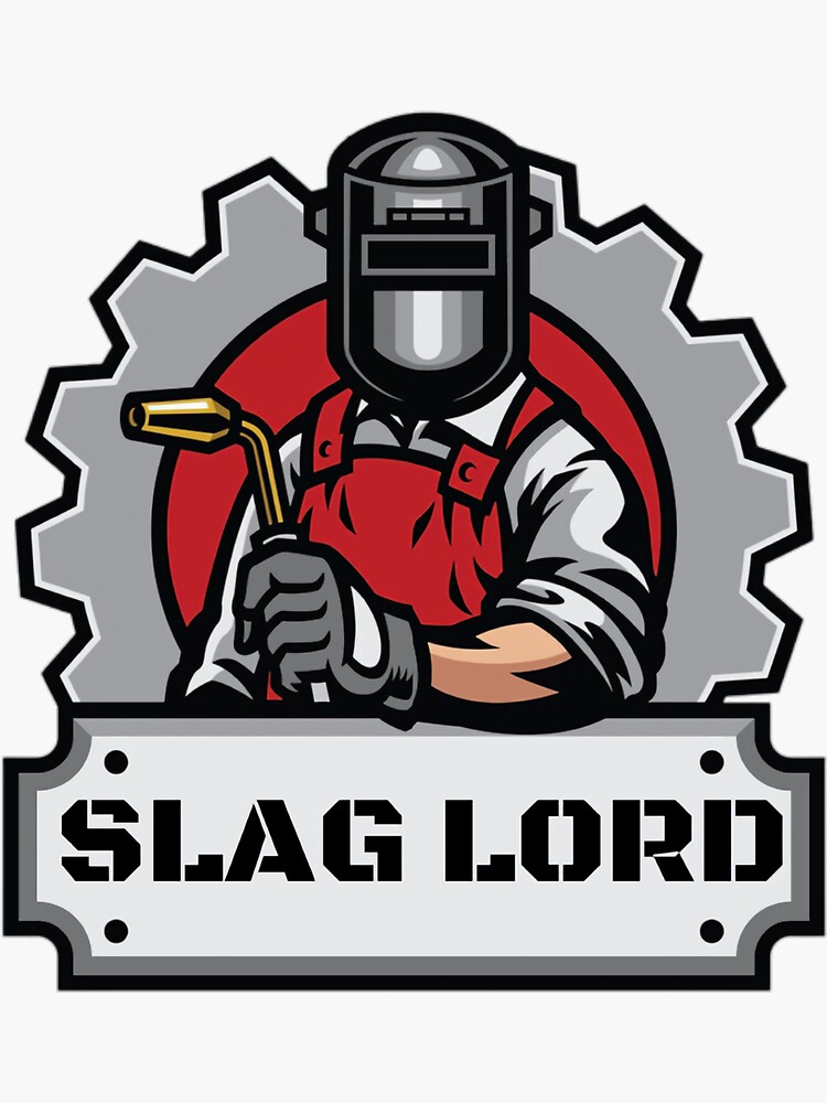 "SLAG LORD welder icon" Sticker for Sale by InBedByTen | Redbubble