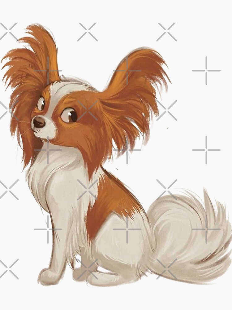 "papillon dog" Sticker for Sale by AyOuBNSB | Redbubble