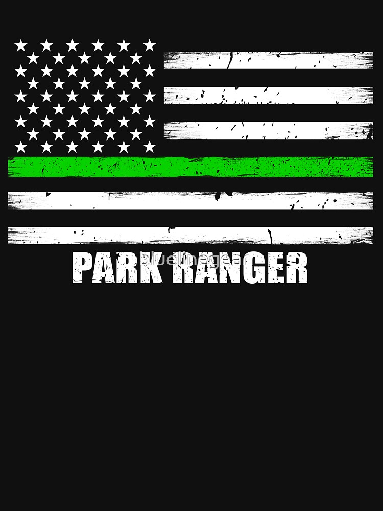 "Park Ranger Thin Green Line Flag" T-shirt for Sale by bluelinegear ...