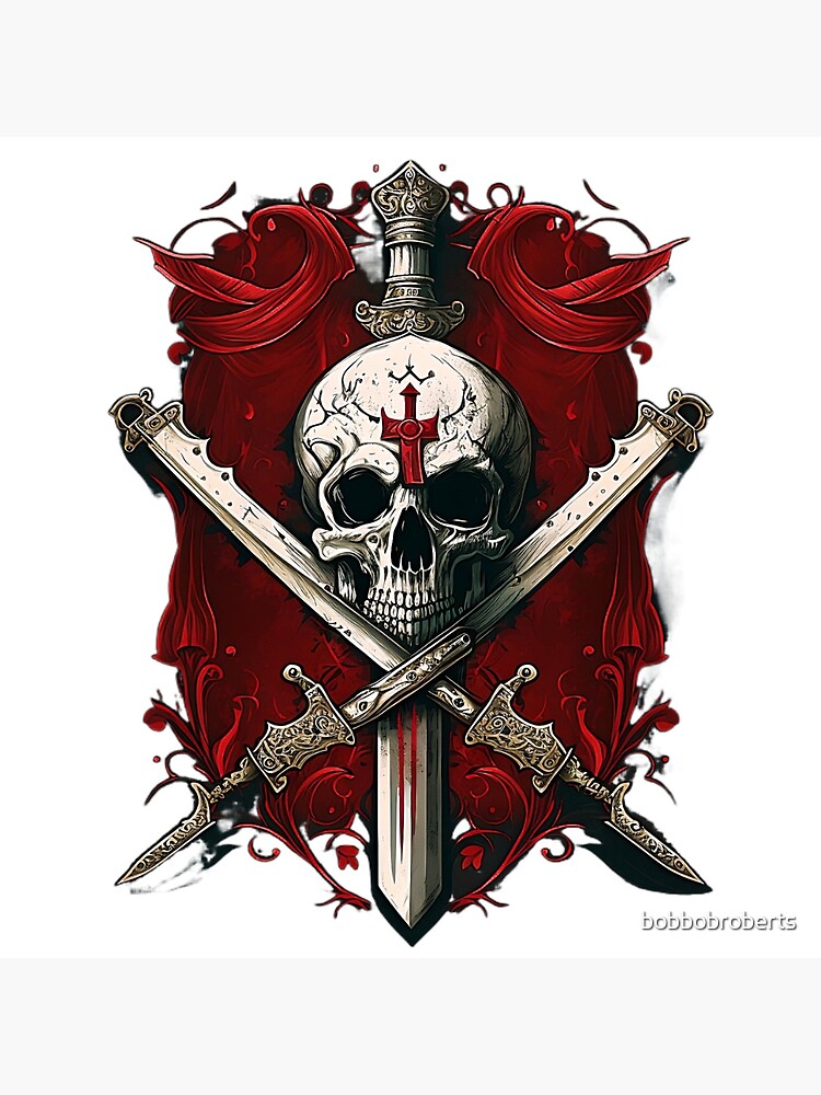 "Templar Skull = ish" Art Board Print for Sale by bobbobroberts | Redbubble