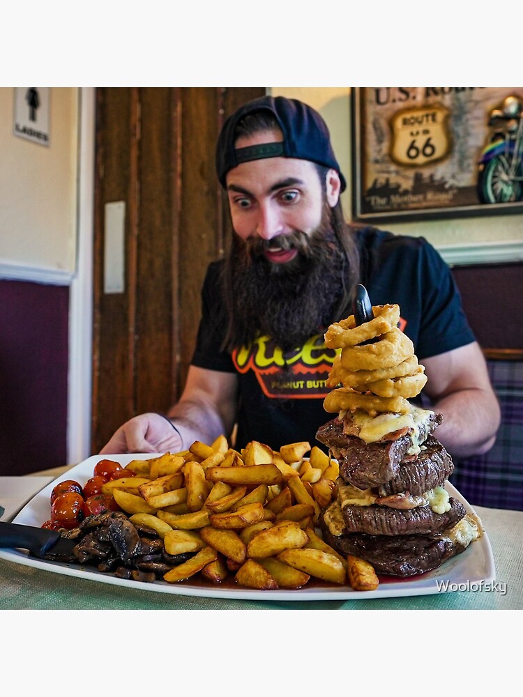 "Beard Meats Food - Adam The Best Beard ArmyYouTuber" Sticker for Sale ...