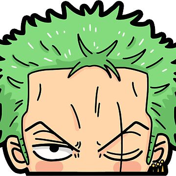 "Zoro Chibi peeker" Sticker for Sale by Arteezan | Redbubble