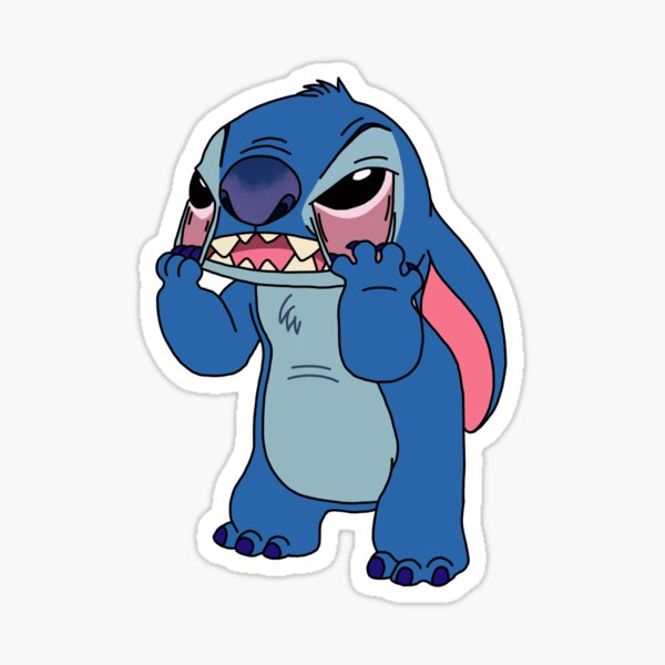"Annoyed Stitch From Lilo And Stitch" Sticker for Sale by Christiana ...