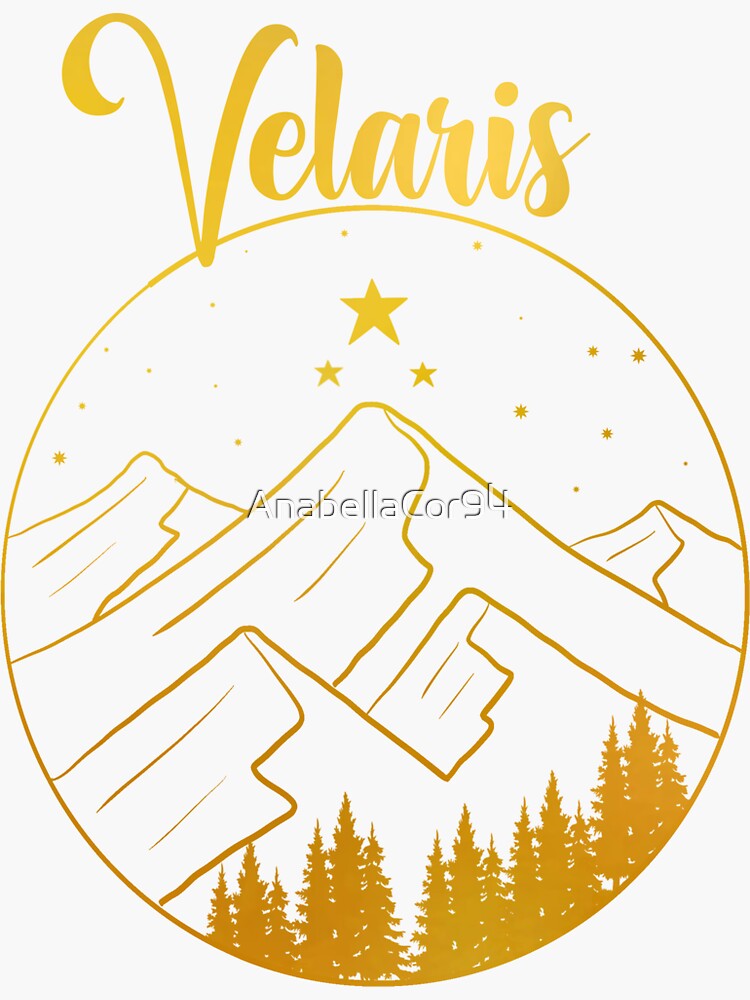 "Velaris landscape golden design" Sticker for Sale by AnabellaCor94 ...