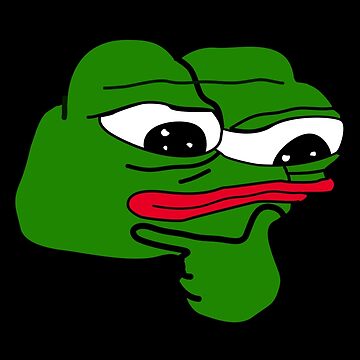 "Rare Pepe Thinking" Sticker for Sale by Slav-Art | Redbubble