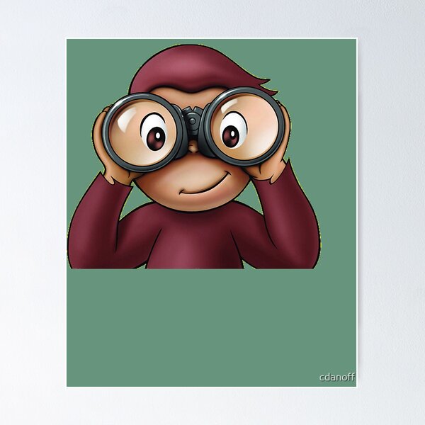 "Curious George." Poster for Sale by HarleyAkhtar | Redbubble