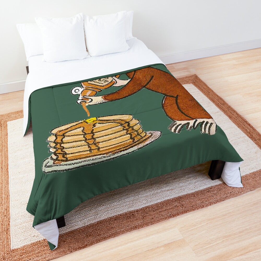 "Curious George making pancakes " Sticker for Sale by HarleyAkhtar ...