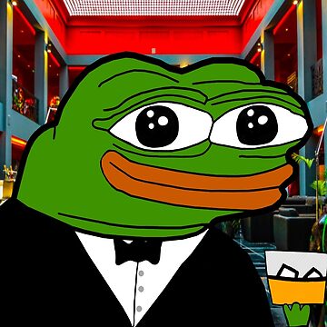 "Rare Pepe Apu Tuxedo With Glass of Liquor " Sticker for Sale by Slav ...