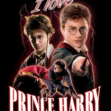 "I Love Prince Harry Daniel Radcliffe Cursed Fan Collage" Sticker for ...
