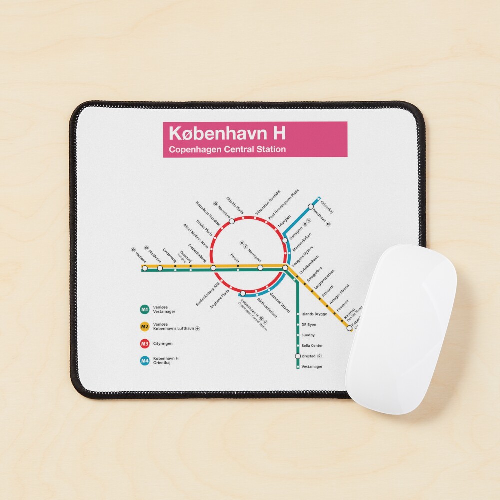 "Subways of the World: Copenhagen" Sticker for Sale by Technudium ...