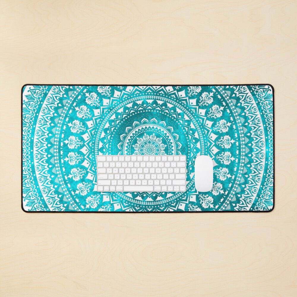 "Mandala Turquoise" Pillow for Sale by Echolite | Redbubble