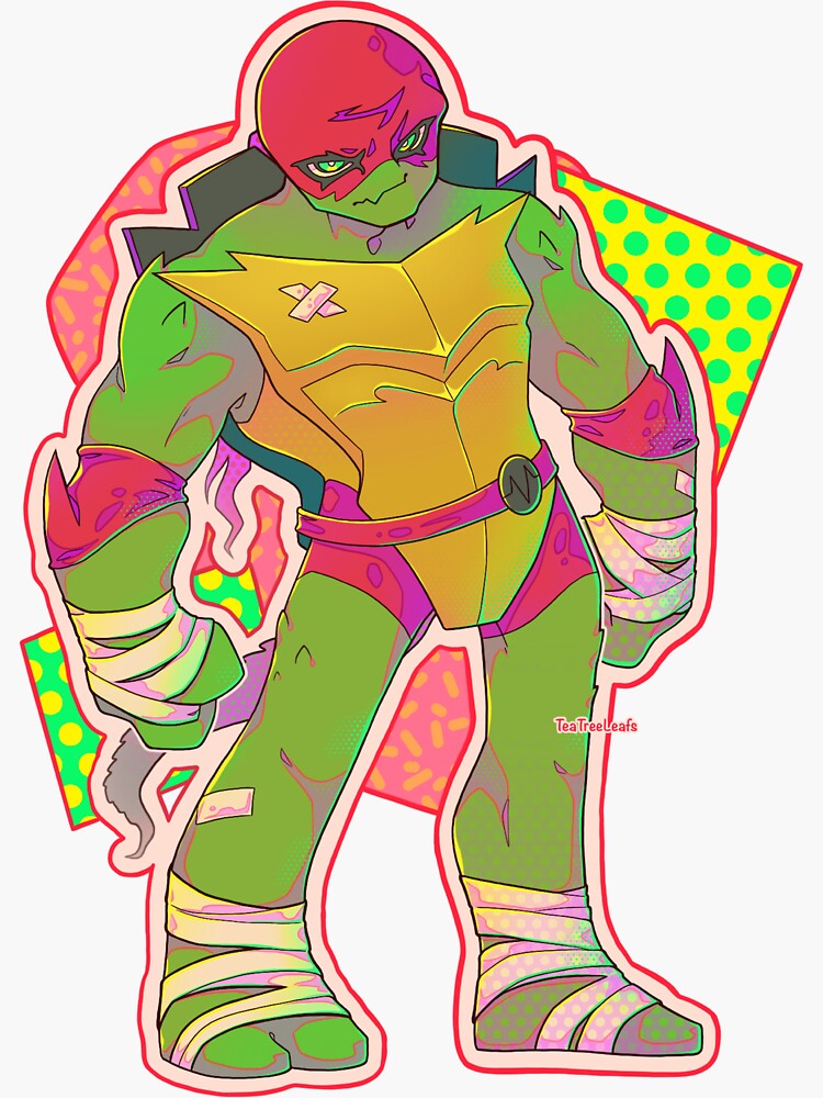 "ROTTMNT - Raph" Sticker for Sale by TeaTreeLeafs | Redbubble