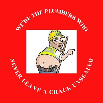 "Plumbers Crack " Sticker for Sale by FunTeeGraphics1 | Redbubble