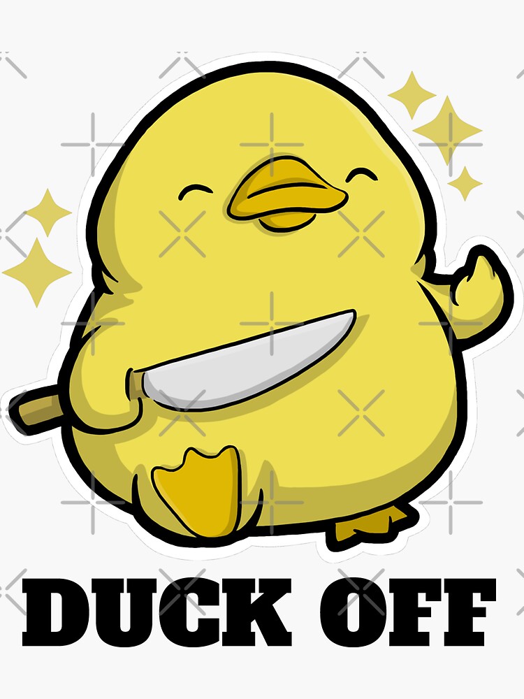 "Duck Off" Sticker for Sale by tmyb | Redbubble