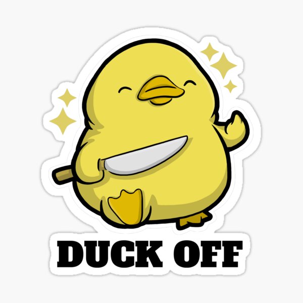 "Duck Off" Sticker for Sale by tmyb | Redbubble
