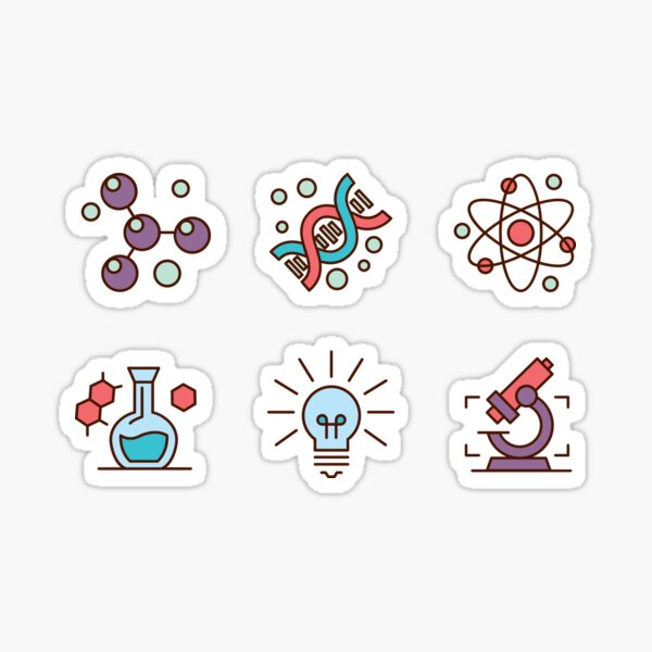 "Science Circle Icons Vector" Sticker for Sale by simbamerch | Redbubble