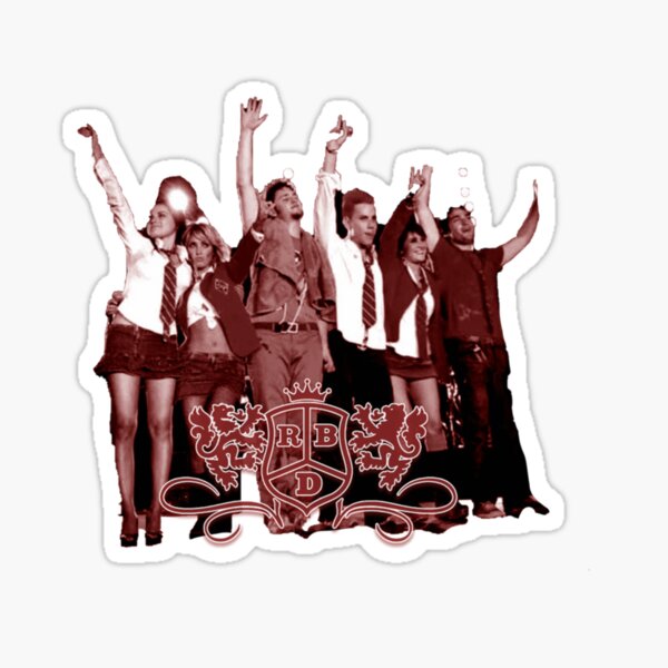 "rebelde group " Sticker for Sale by ladotwhecoxyin | Redbubble