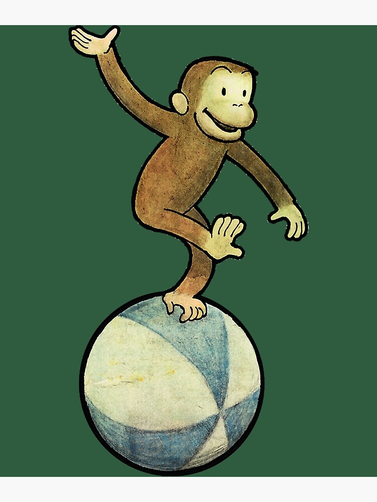 "Curious George." Poster for Sale by LukePritchard | Redbubble