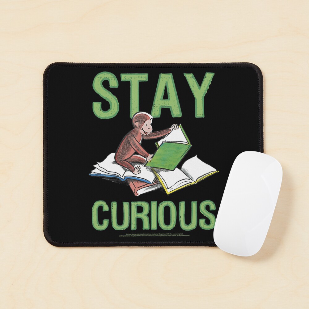 "Curious George Stay Curious Reading Portrait." Poster for Sale by ...